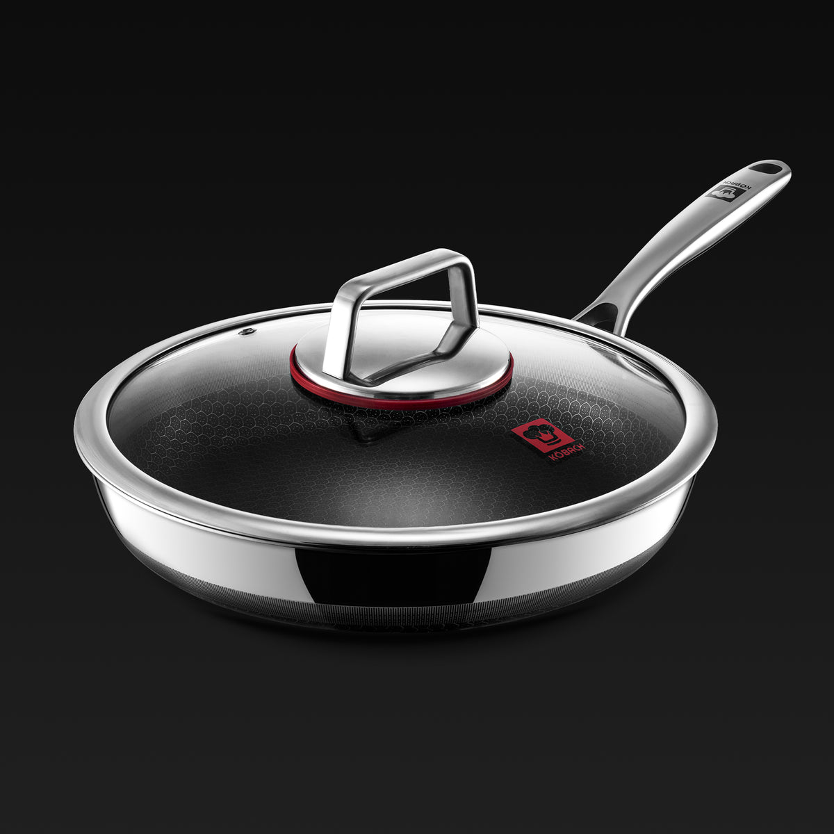Kobachcookware Stainless Steel Honeycomb Nonstick Fry Pan
